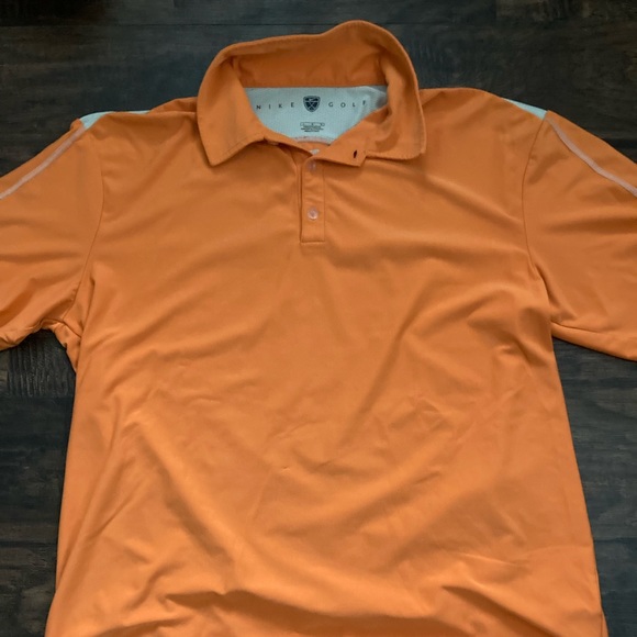 Nike | Shirts | Mens Nike Golf Orange Shirt | Poshmark